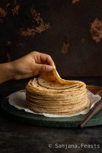 Gluten Free Roti (3 Ingredients!) - Indian Breads - Sanjana Feasts
