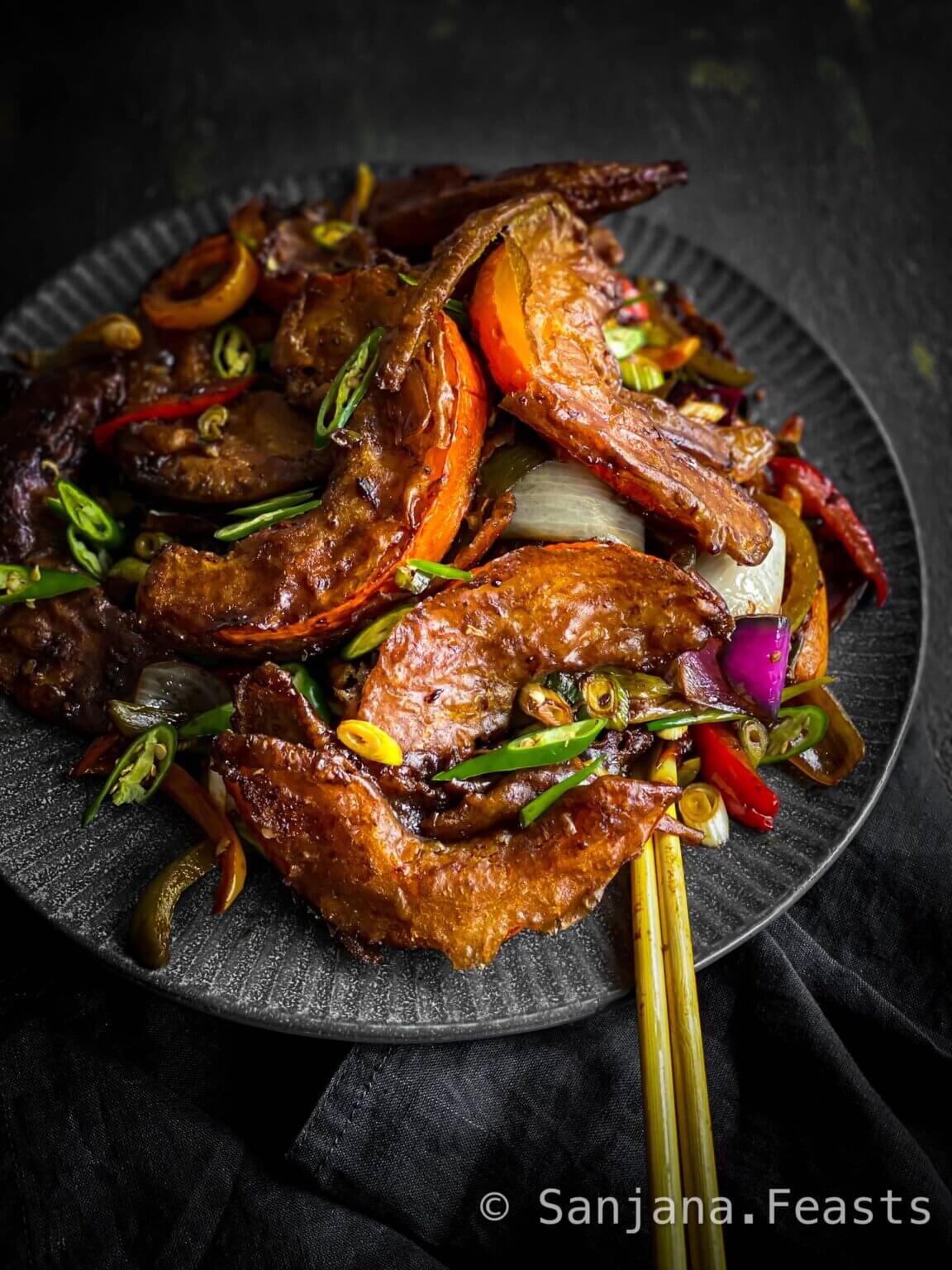 Guvar Dhokli nu Shaak - Sanjana.Feasts - Indian Curry Recipes