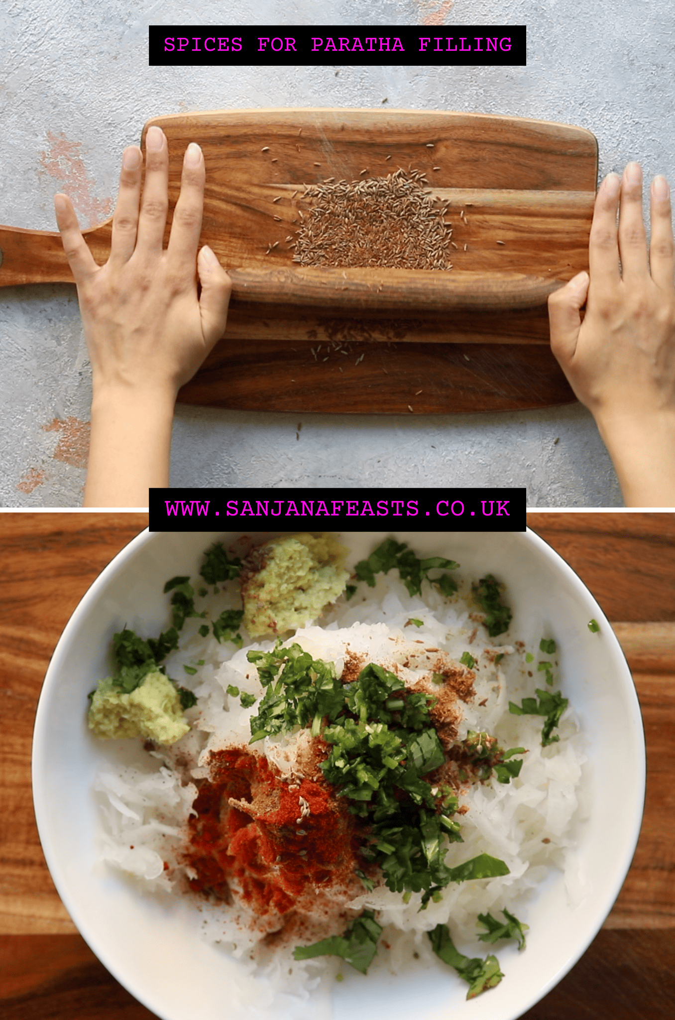 Punjabi Mooli Paratha - RECIPE VIDEO - Indian Breads - Sanjana.Feasts