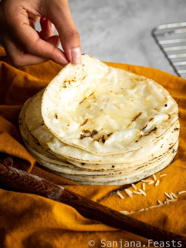 Gluten Free Roti (3 Ingredients!) - Indian Breads - Sanjana Feasts