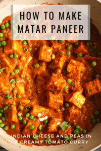 Matar Paneer (Peas & Paneer Curry) - Indian Curry Recipes - Sanjana Feasts