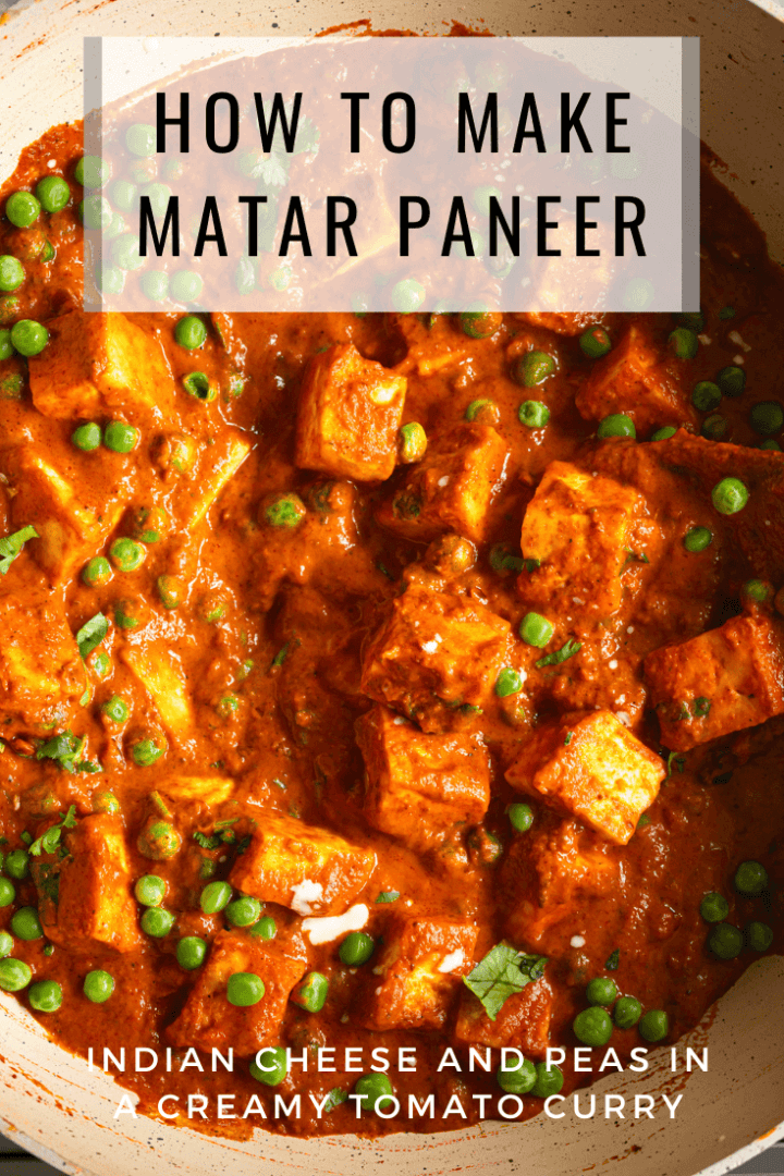 Matar Paneer (Peas & Paneer Curry) - Indian Curry Recipes - Sanjana Feasts