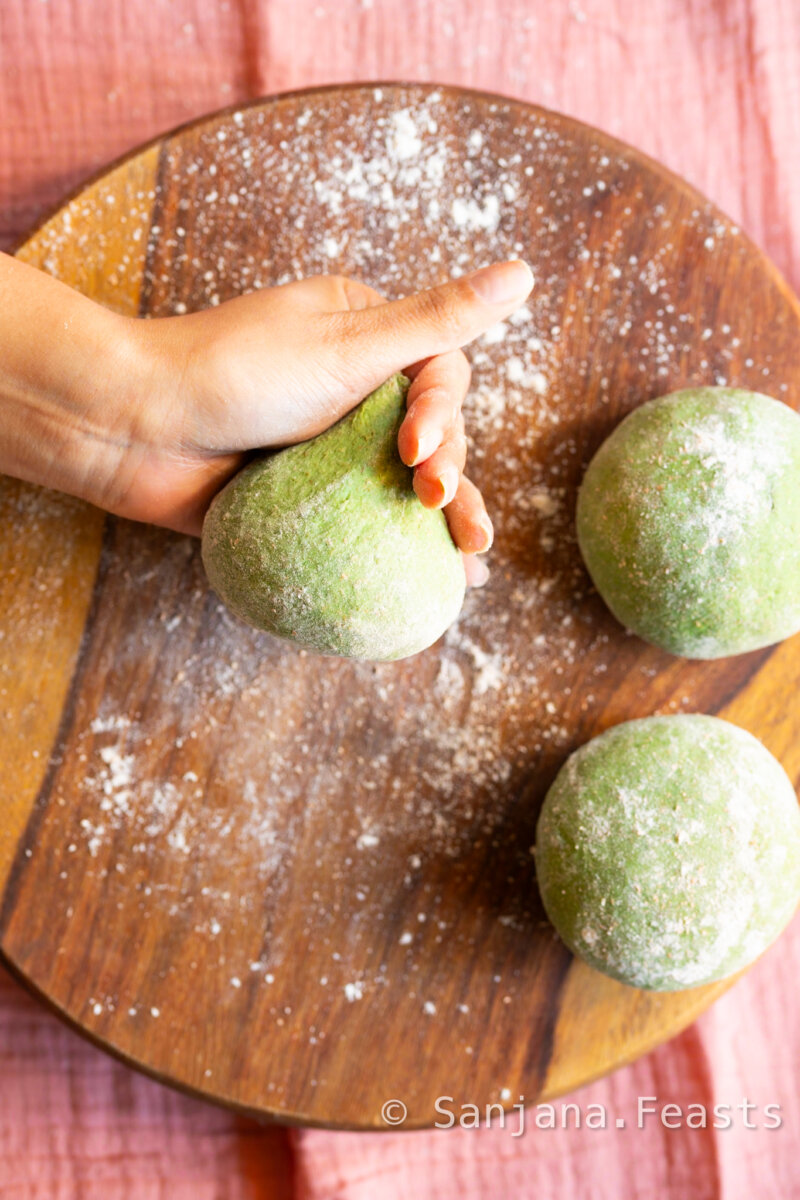 Spinach and Black Bean Paratha - High Protein Indian Recipes - Sanjana ...